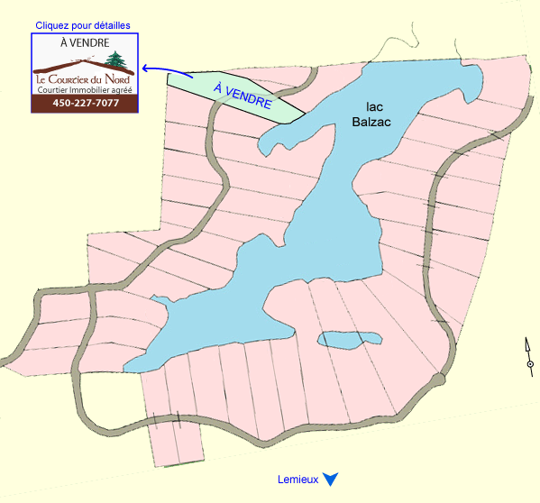 Plan technique du lacBalzac